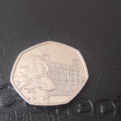 2019 TOWER OF London Paddington Bear 50P Coin 50 Pence Piece Money ...