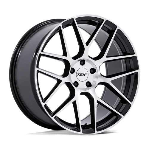 20X9 TSW TW002 Lasarthe Gloss Black Machined Wheel 5x112 (45mm) EUR 456 ...