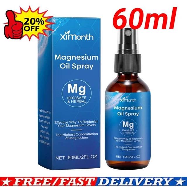PURE MAGNES IUM Oil Spray - 100% Pure & Natu ral Magnesium Oil Spra y £ ...