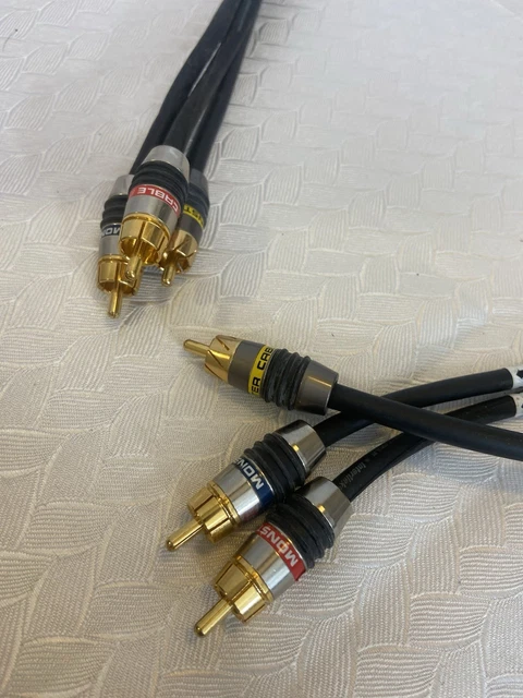 MONSTER CABLE INTERLINK Stereo RCA Audio Cables – Approximately 5-6 ...