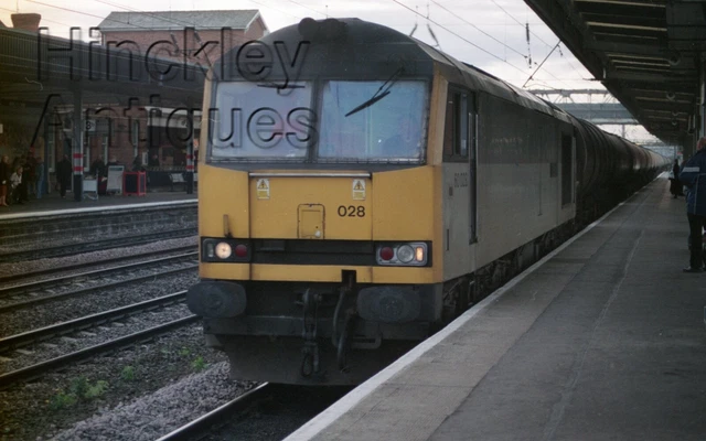 35MM NEGATIVE BRITISH Railway Diesel Loco Class 60 60028 Doncaster 2004 ...