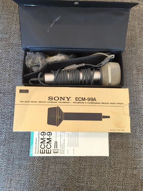 SONY ECM-99A ONE Point Stereo Electret Condenser Microphone £14.99 ...