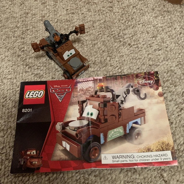 LEGO 8201 DISNEY PIXAR CARS 2 CLASSIC TOW MATER SET With Instructions ...