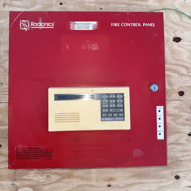 OMEGALARM D8112 RADIONICS Control Unit Fire Alarm Control Panel, Alpha ...