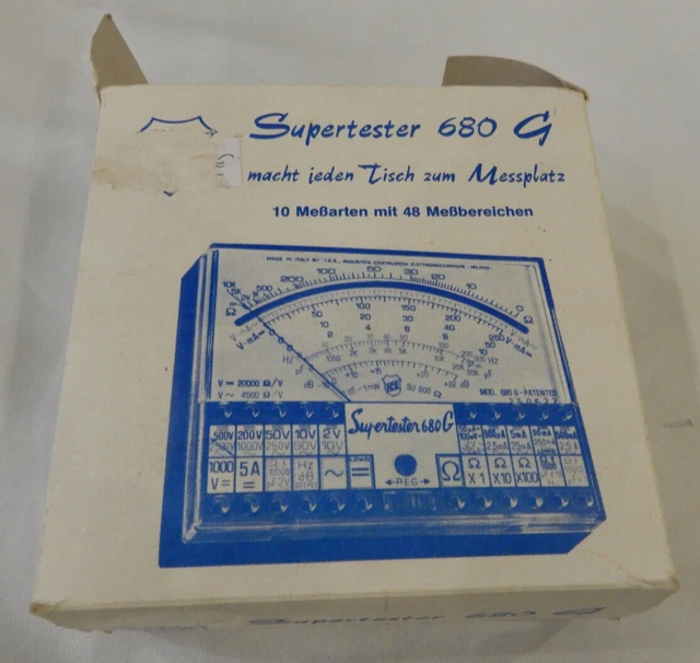 SUPERTESTER ICE 680 R Multimeter Analog Profi Bedienungsanleitung EUR ...