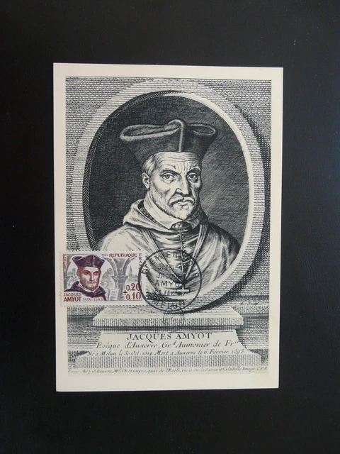 CARTE MAXIMUM CARD France 1963 Jacques Amyot (2) EUR 1,00 - PicClick FR