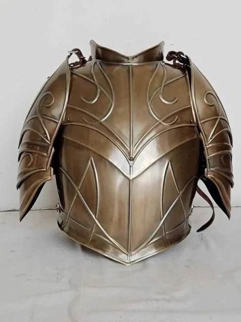 MEDIEVAL LOTR ELVEN Armor Cuirass With Pauldrons cosplay larp Jacket ...