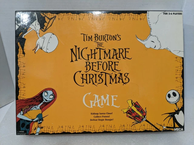 TIM BURTON'S THE Nightmare Before Christmas Board Game NECA Complete ...