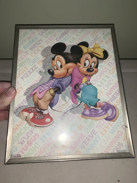 VINTAGE WALT DISNEY Company One Stop Posters Mickey & Minnie Mouse 1986 ...