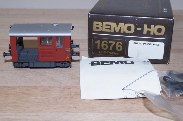BEMO HO 1676 SBB Schienen Traktor Tm II 706 Baudienst-Traktor neu in OVP EUR 144,90 - PicClick DE