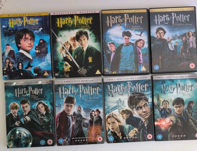 HARRY POTTER COMPLETE Collection: Years 1 - 7 1-8 Movie DVD Set Bundle £9.99 - PicClick UK