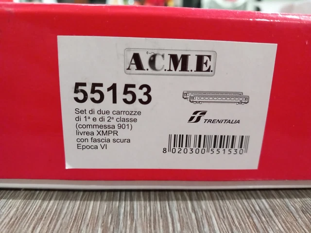 ACME FS 55153 - Set di due carrozze per treni Intercity di Trenitalia ...