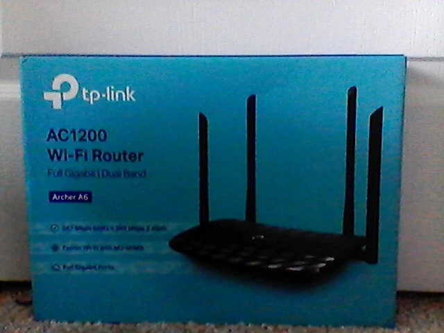 TP-LINK ARCHER A6 AC1200 1200Mbps Wireless MU-MIMO Gigabit Wi-Fi Router ...