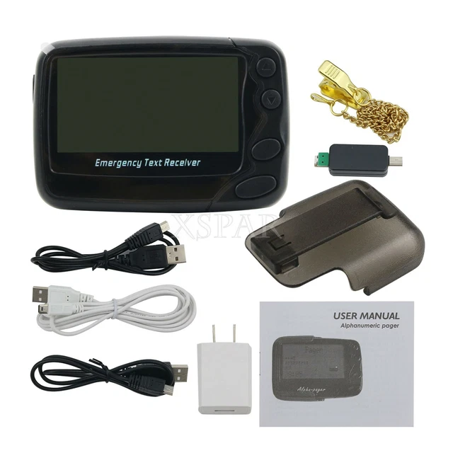 PROGRAMMABLE ALPHANUMERIC PAGER POCSAG Pager Emergency Text Kit Write ...