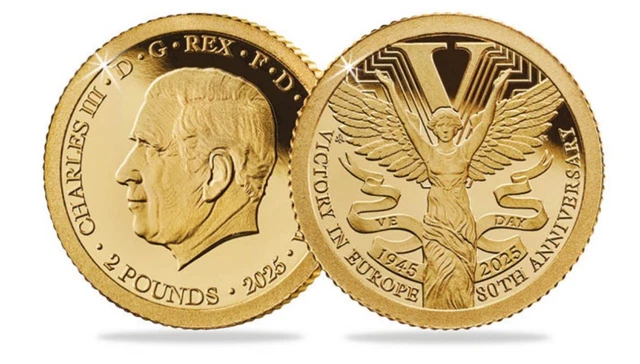 2025 80TH ANNIVERSARY VE Day 24ct Gold £2 Coin Sovereign COA East India ...