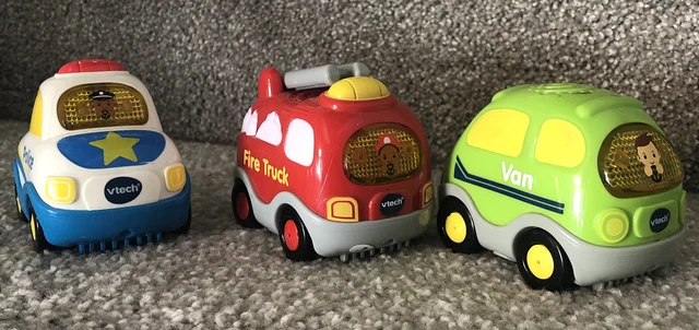 VTECH GO GO Smart Wheels-FIRE TRUCK and POLICE CAR TALKING-SINGING ...