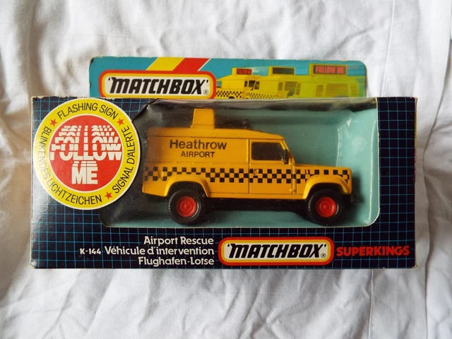 MATCHBOX SUPERKINGS K144 HEATHROW AIRPORT RESCUE Land Rover £29.99 ...