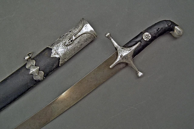 ANTIQUE 17 CENTURY Turkish Ottoman Islamic Sword Karabela Kilij Sabre ...