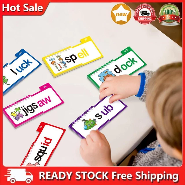CVC WORD FLIP Chart Vowel Word Flashcards Sight Words Games for School ...