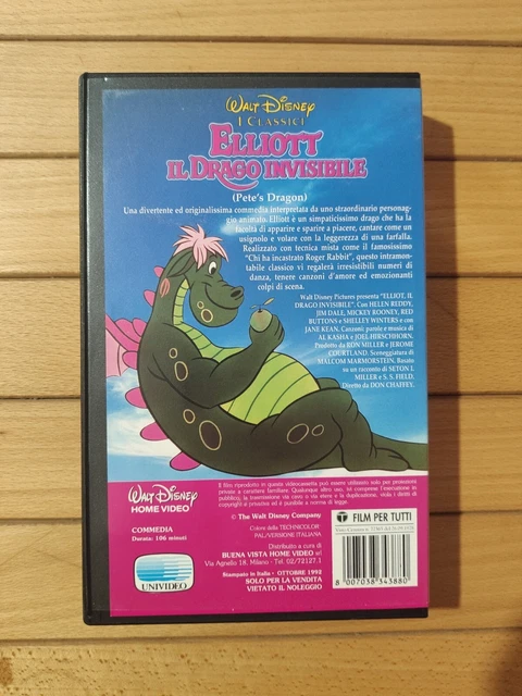 ELLIOTT IL DRAGO Invisibile - Vhs Walt Disney I Classici Vs 4388 ...