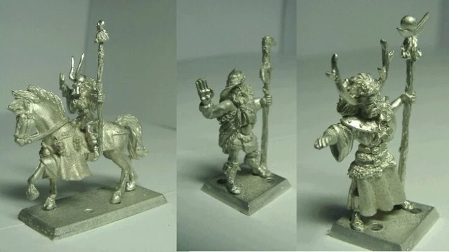 RAL PARTHA Miniature 28mm Scale Barbarian War Wizards set DND 02-222 R ...