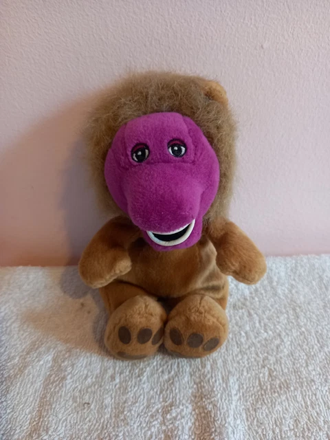 BARNEY THE DINOSAUR Lyons Barney In Lion Suit Learn To Play Soft Beanie ...