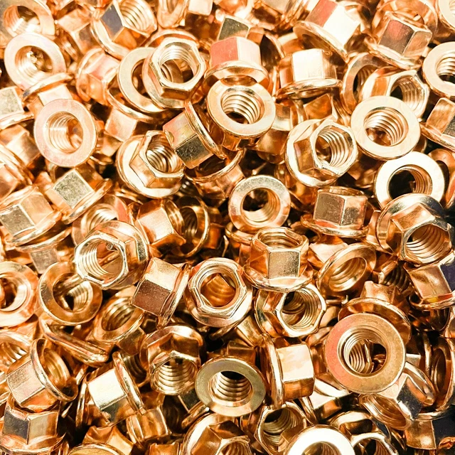 SET OF 50 Copper M8 K Nuts for Kart Wheels 10mm Spanner Size $28.07 ...