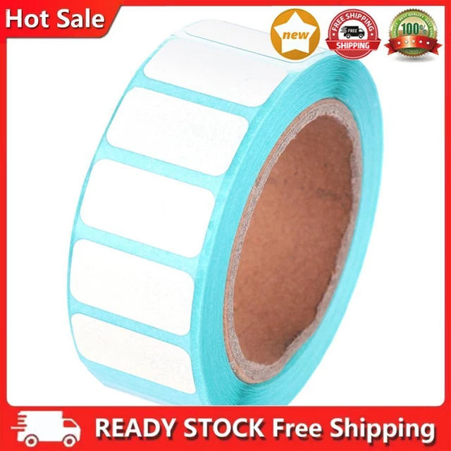 1 ROLL BLANK Stickers Single Sheet 2x1cm for Office Home Supplies ...