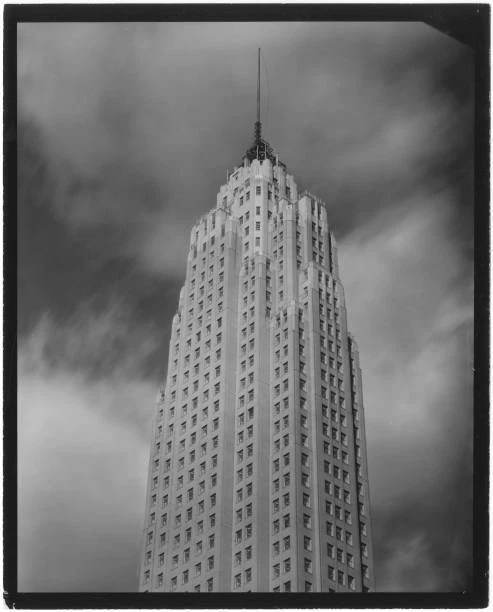 CITIES SERVICE BUILDING tower against sky New York 1929 Old Photo EUR 6 ...