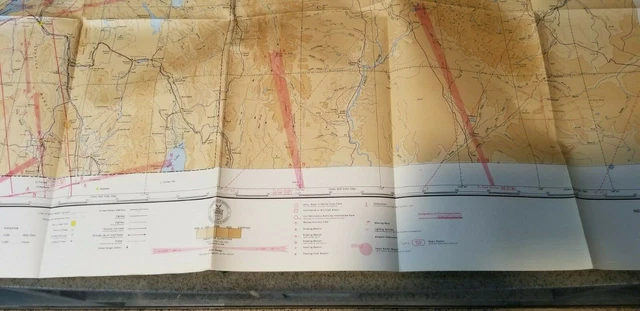 VINTAGE RARE 1941 Sectional Aeronautical Chart Map Pocatello, Id 42" X ...