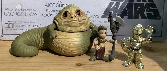Star Wars Galactic Heroes Jabbs The Hutt Slave Leia And C 3p0 Eur 1 16 Picclick Fr