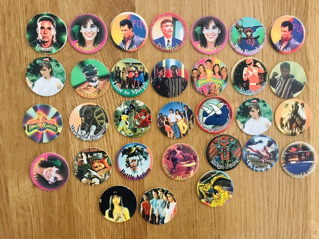 MIGHTY MORPHIN POWER Rangers Flip Caps Pogs 90s Vintage Collectible Toy ...