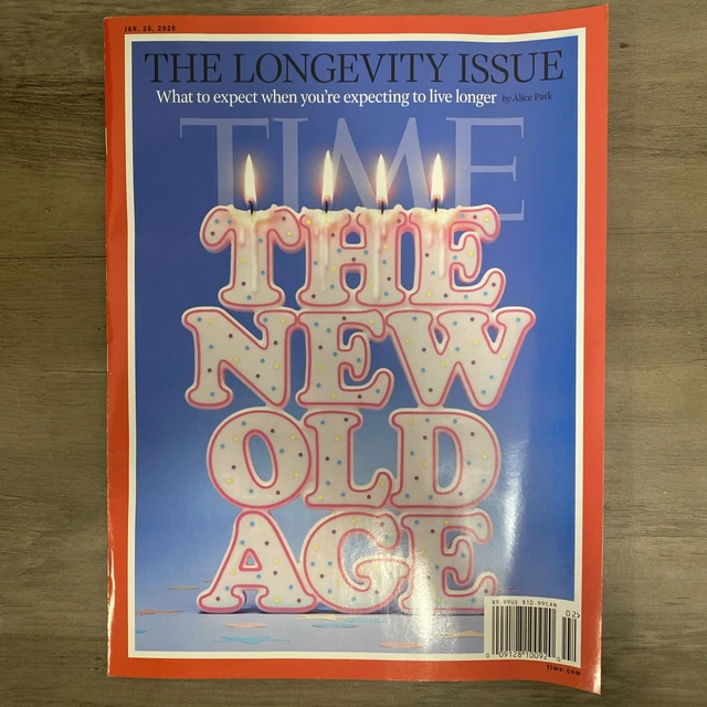 TIME MAGAZINE JANUARY 26th 2026 The Longevity Issue $12.99 - PicClick CA