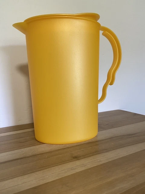 PICHET JAUNE TUPPERWARE Sheer Impressions Slimline avec haut rocker 2 ...