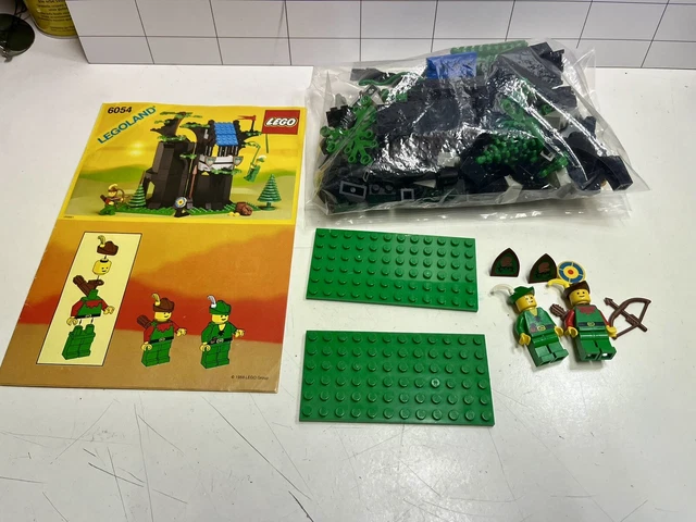 LEGO FORESTMAN 6054 Legoland Forestmen's Hideout Completo Istruzioni ...