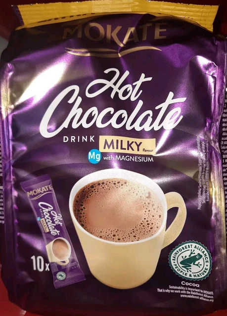 MOKATE HOT CHOCOLATE Drink Milky 10 Instant Sachets £8.99 - PicClick UK