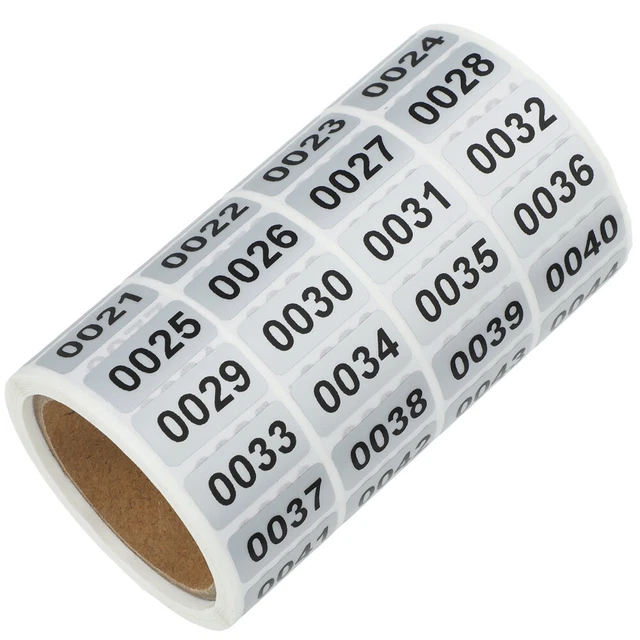 NUMBERED STICKERS PVC Vinyl Organizing Identification Decals £7.79 ...