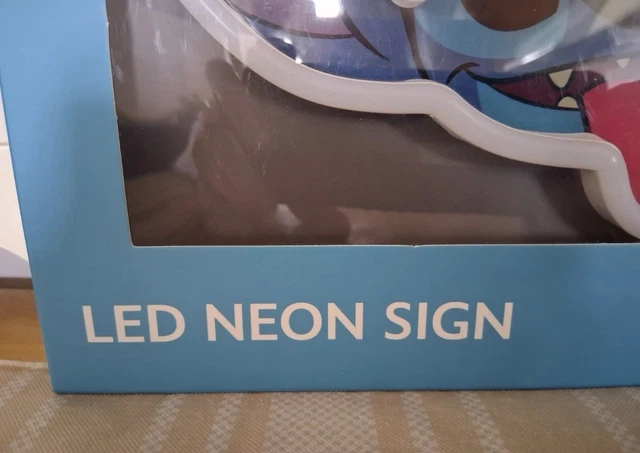 STITCH LED NEON Light Sign USB Powered Wall Art Decor £26.70 - PicClick UK