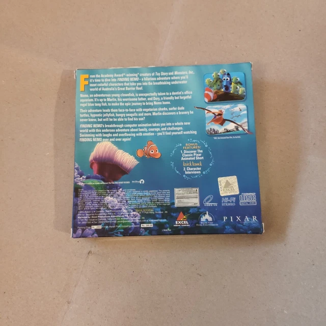 FINDING NEMO PIXAR Disney DVD Fish Movie Action Adventure Fiction $4.05 ...