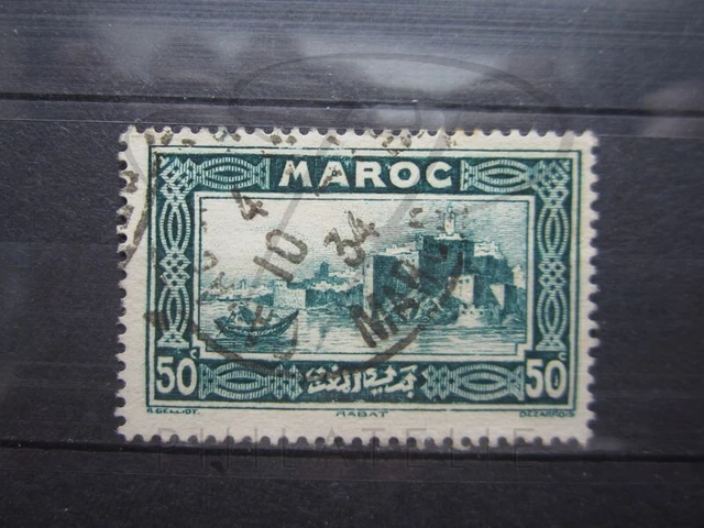 BEAU TIMBRE DU Maroc N° 139 - Trait Blanc Dans 0 De Droite EUR 10,00 ...