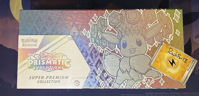 POKEMON TCG PRISMATIC Evolutions Super Premium Collection Box NEW ...