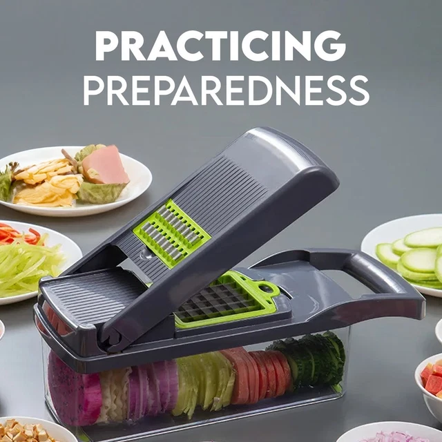 15IN1 MULTI FUNCTIONAL Vegetable Fruit Cutter Chopper Slicer Peeler ...