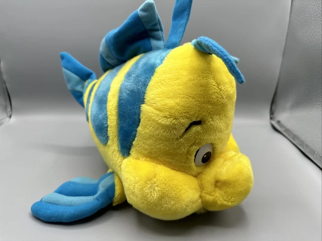 DISNEY - LITTLE Mermaid Flounder Plush 12” £9.95 - PicClick UK