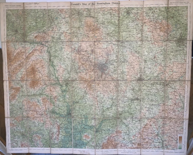 1930'S MAP OF the Birmingham District £4.88 - PicClick UK