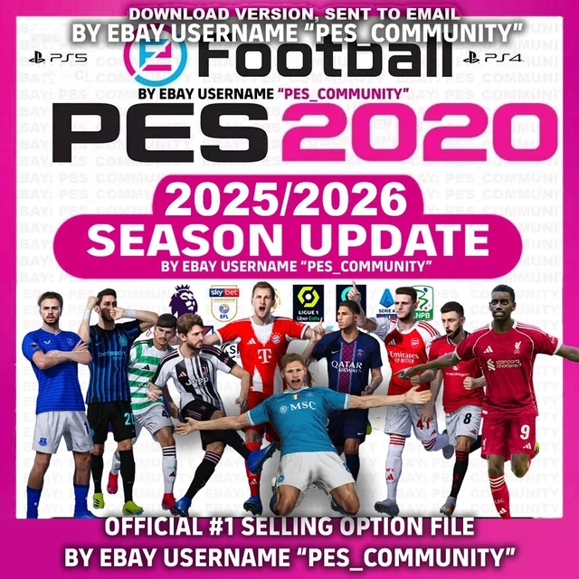PES 2020 OPTION File - *25/26 SEASON TRANSFERS AND KITS, DECEMBER '25 ...