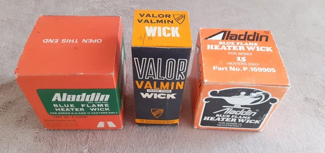 ALADDIN BLUE FLAME Paraffin Heater Wick Boxes Valor Valmin Box Empyt ...