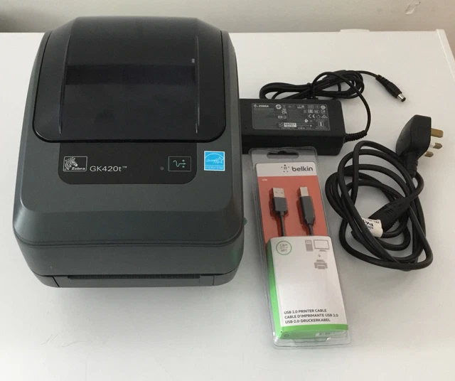 IMPRIMANTE D'ÉTIQUETTES THERMIQUES Zebra GK420T GK42-102220-000 USB ...