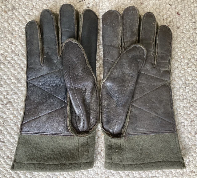 WW2 US ARMY Leather Palm Wool Gloves used in Band of Brothers 101st ...