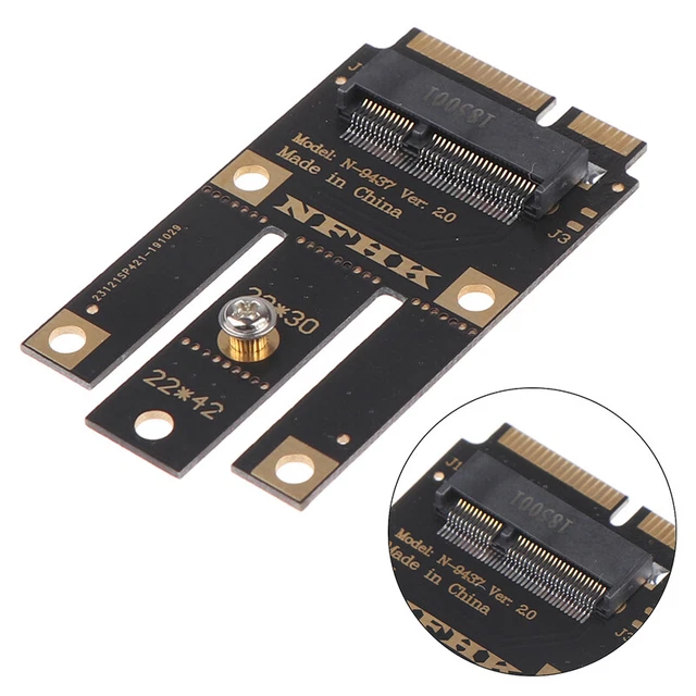 M.2 NGFF TO Mini PCI-E (PCIe+USB) Adapter for M.2 Wifi Bluetooth Wire ...