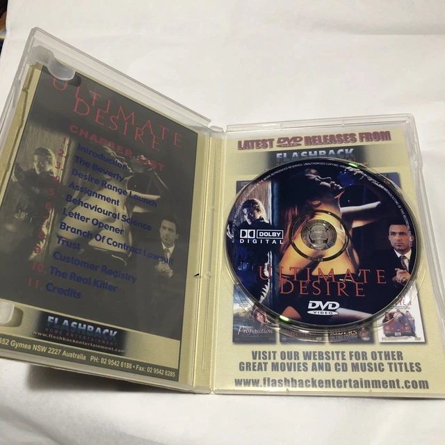 ULTIMATE DESITRE DVD Erotic Thriller Martin Kemp Kate Hodge Robert ...